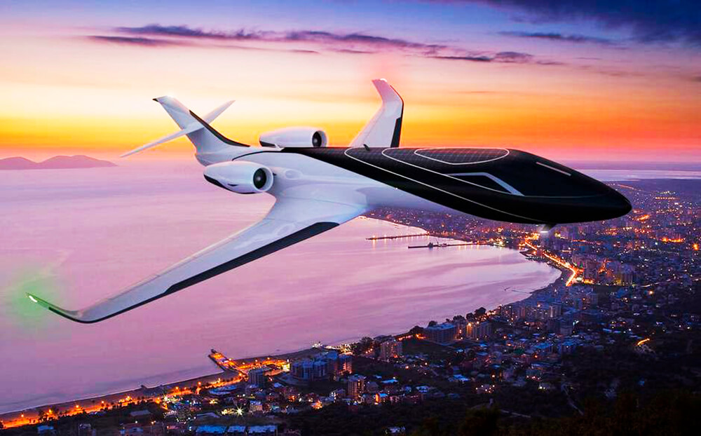 Coluna Italo | Avião com vista panorâmica do céu